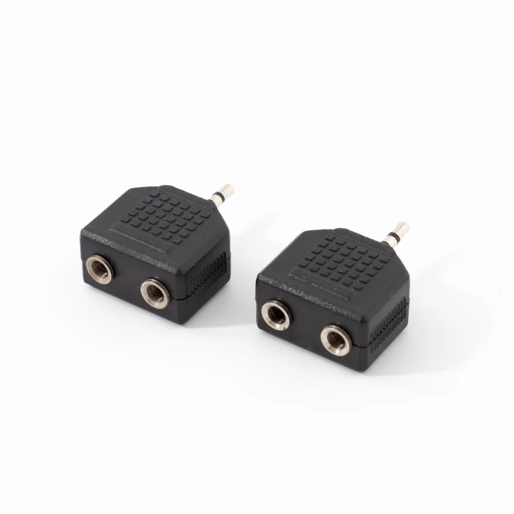 3.5mm Male To Dual Female Jacks Stereo Y Headphone Splitter For Iphone ...