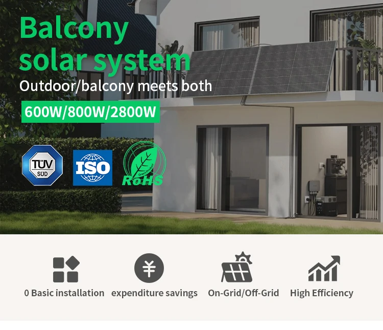 Balcony Mounting 400w Fotovoltaico Solar Power Bank Storage ...