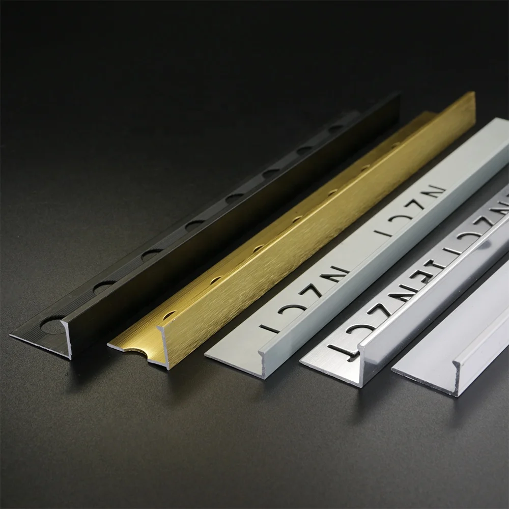 Customized 90 Degree Angle L-Shape 10MM 12MM Aluminium Tile Trim Modern ...