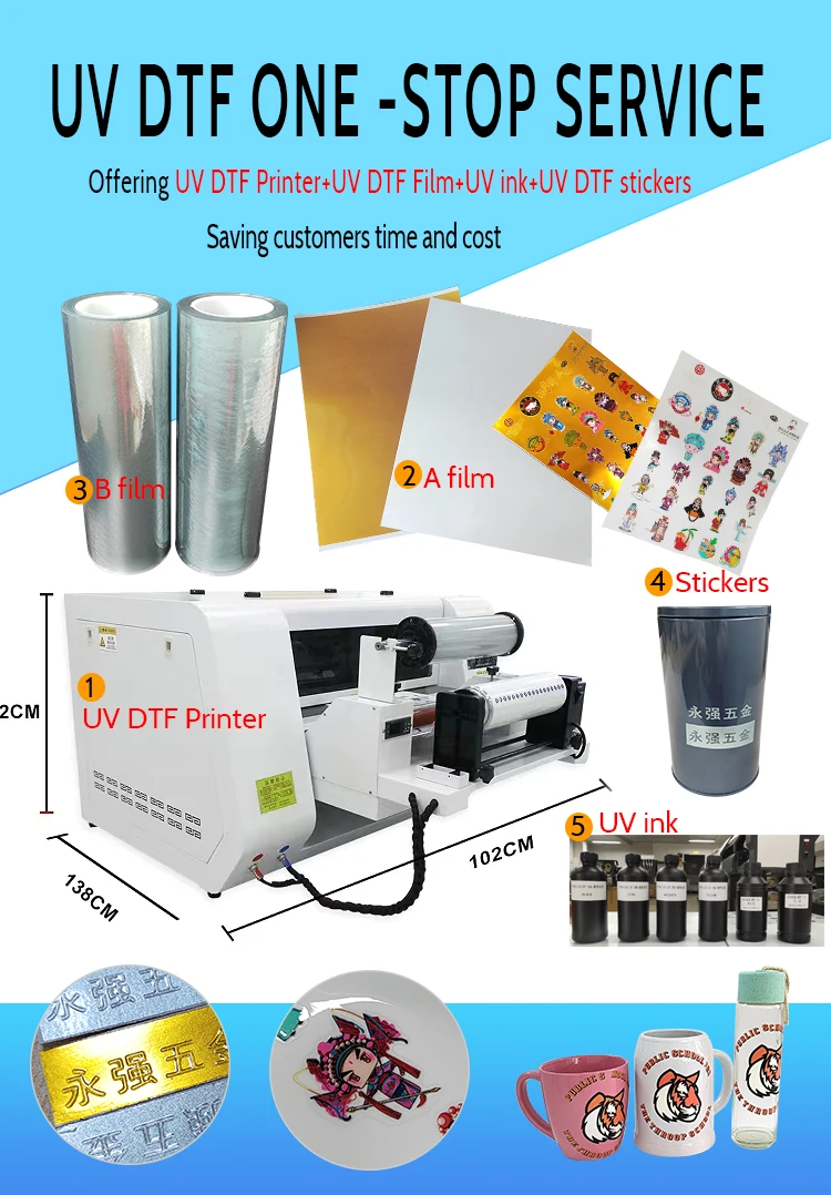 A3 Sheet Uv Dtf Ab Film Gold Silver Heat Transfer Pet Material 30cmx 42cm Film Ab Membrana For ...