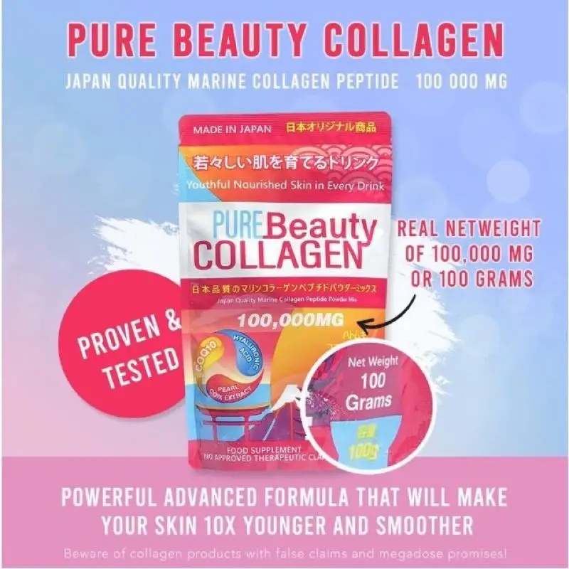 Japanese Hight Quality Collagen Drink Original Pure Beauty Collagen ...