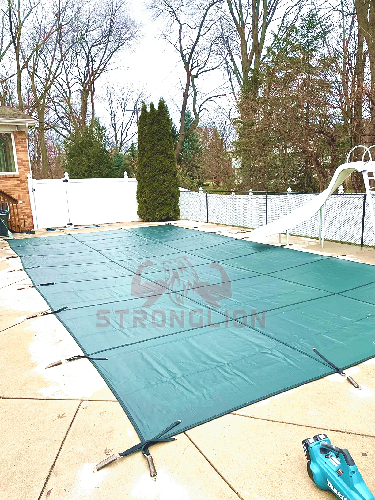 100% PP Safety Swimming Pool Cover Mesh Fabric Factory