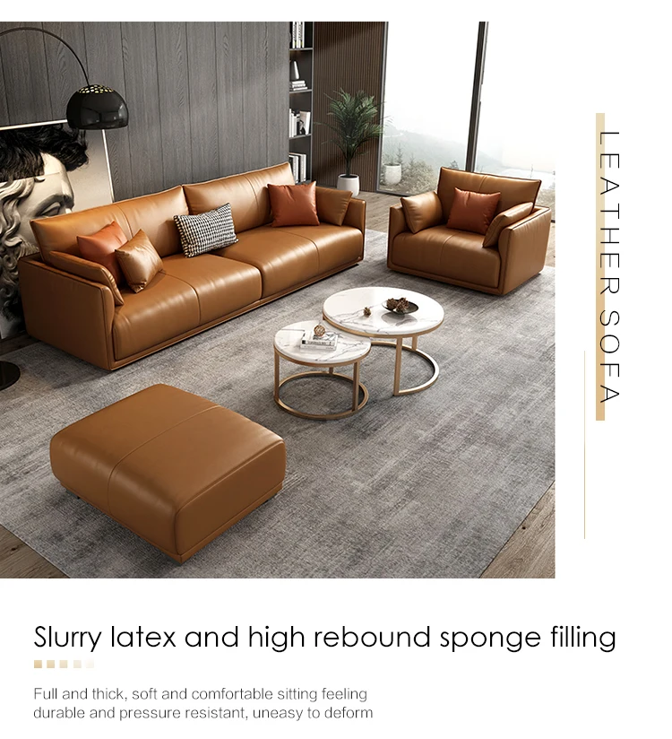 Shop Our Hot Sale Genuine Leather Sofa Set for Living Room