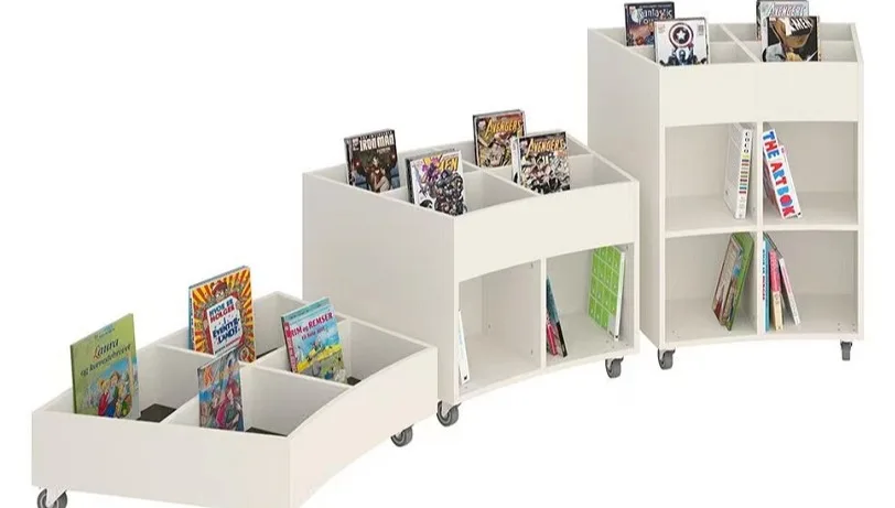 Hot Sale Commercial Library Furniture Book Store Movable Storage Book ...