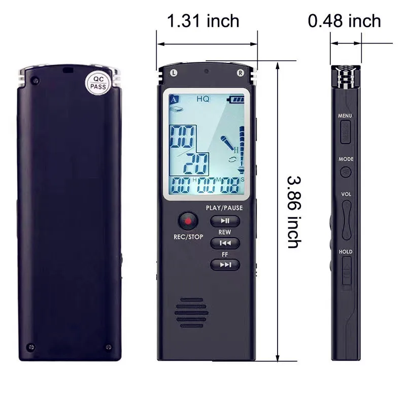 Telephone Conversations 2 in 1 Mini 16GB Digital Voice Activated ...