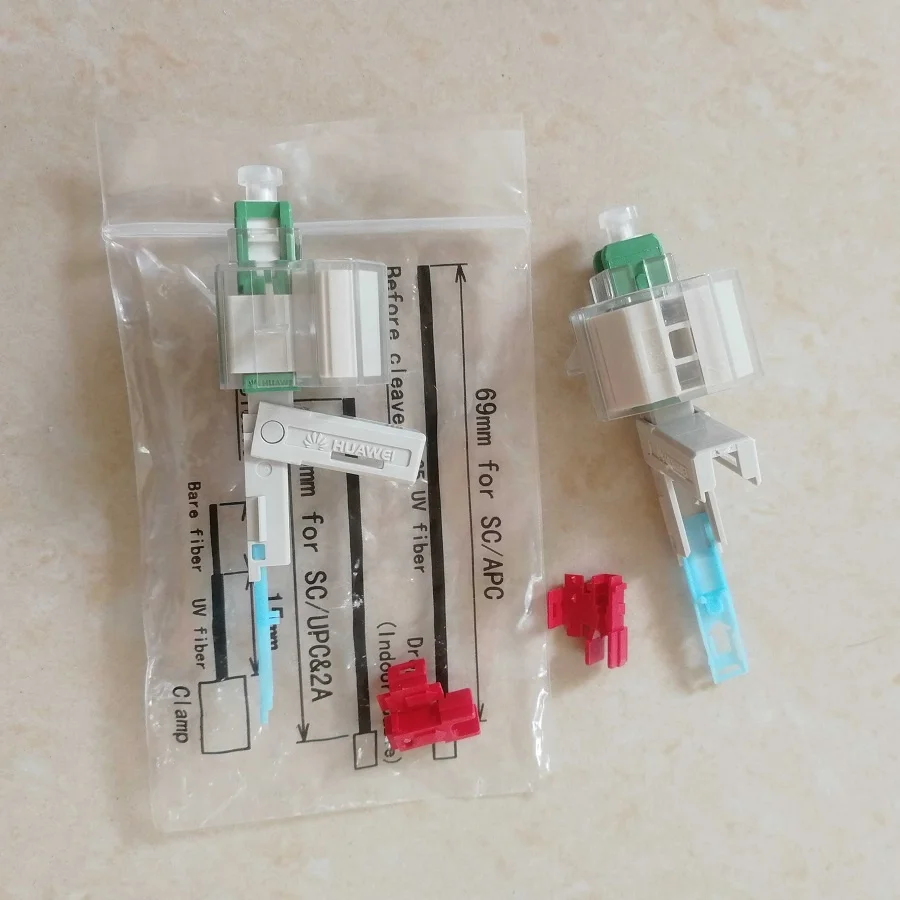 适用于2 * 1.6毫米、D2/D3mm电缆的机械-SC/APC-FMC2104-SA-Single模式的现场安装连接器，与G.6572A兼容 ...