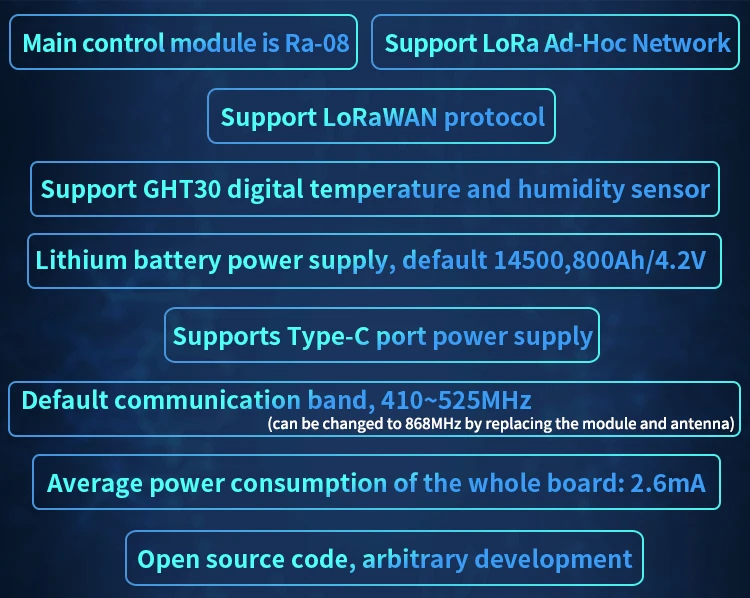 Ai-thinker Aipi-Lrw-Th1 - Lorawan Digital Temperature & Humidity Sensor