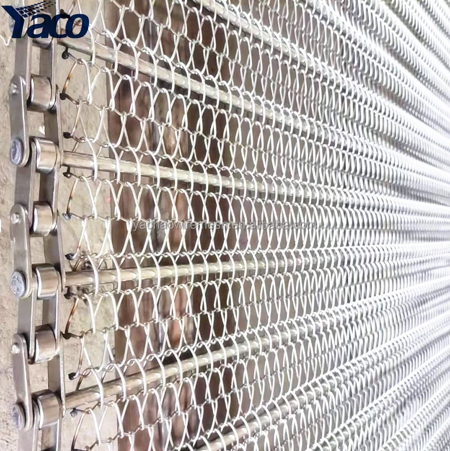 SS304 Chain Link Spiral Wire Mesh Conveyor Belt - Durable & Versatile