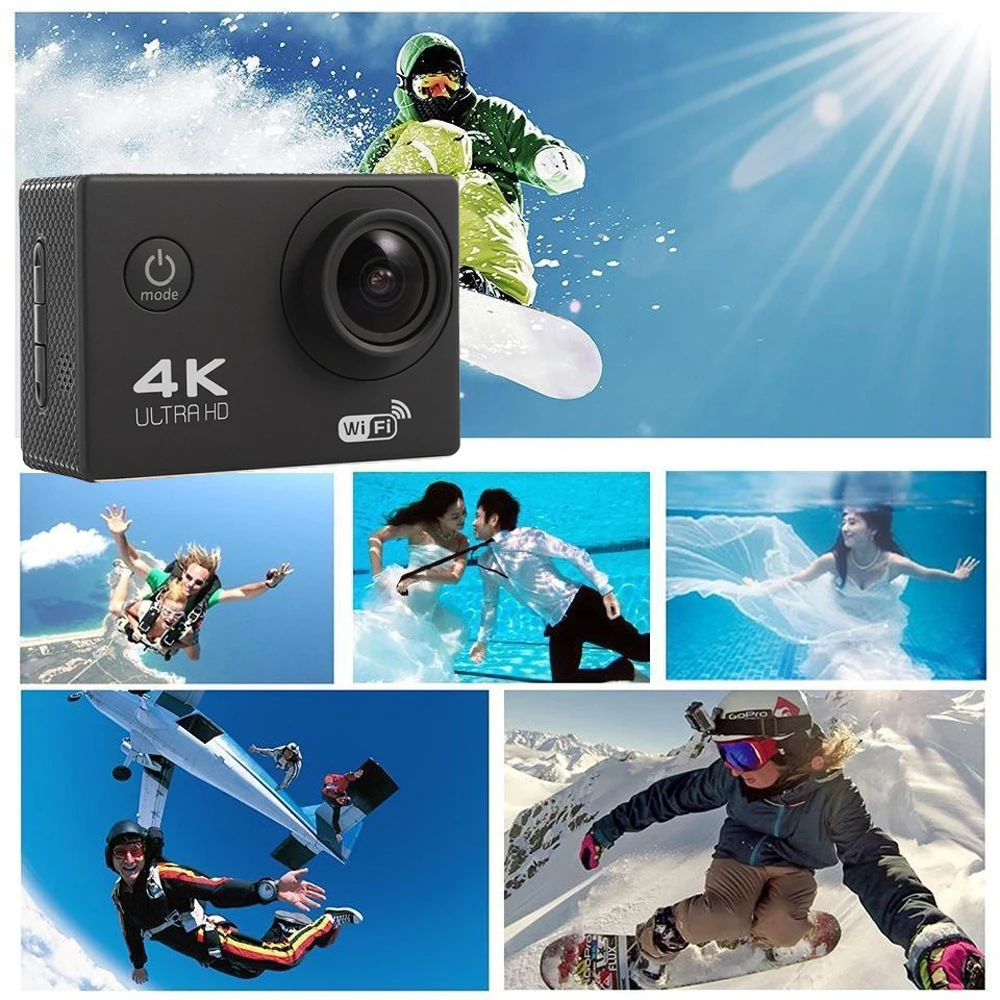 Best Waterproof Recording Function Go Pro Camera Full Hd 4k Wifi Action ...