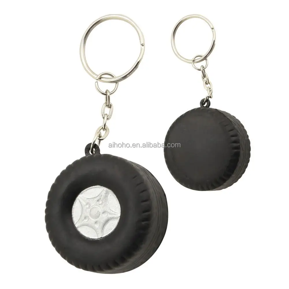 Promotional Pu Foam Stress Tyre Key Ring Custom Logo Promotional Gifts ...