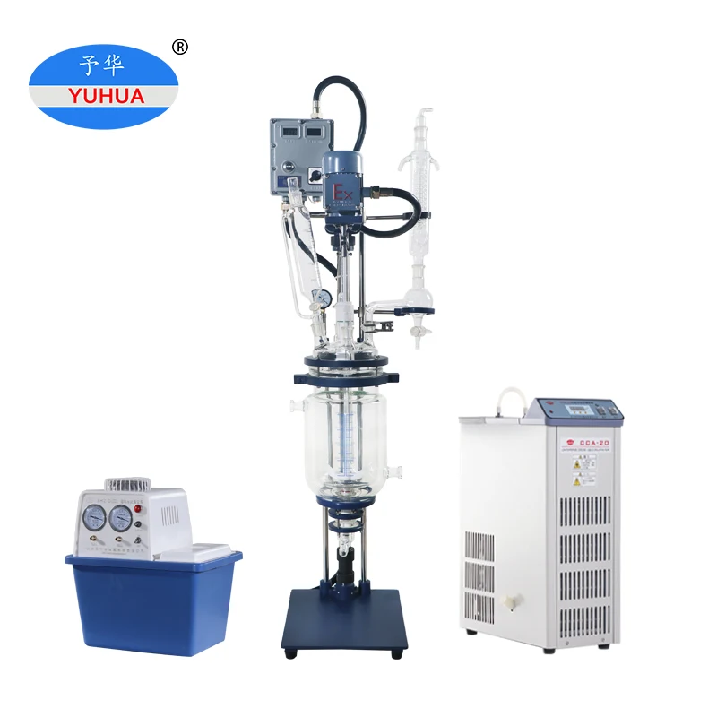 YUHUA Chemical Plasma Glass Reactor Ultrasonic Extractor Reactor ...