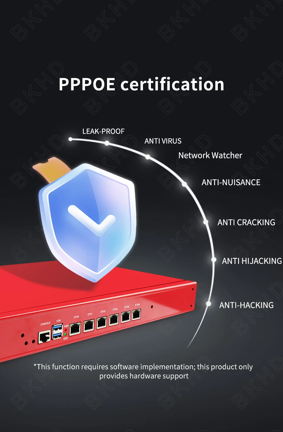 BKHD 1U N5105 Rackmount Firewalls VPN Support Pfsense Opwrt R-OS Etc ...