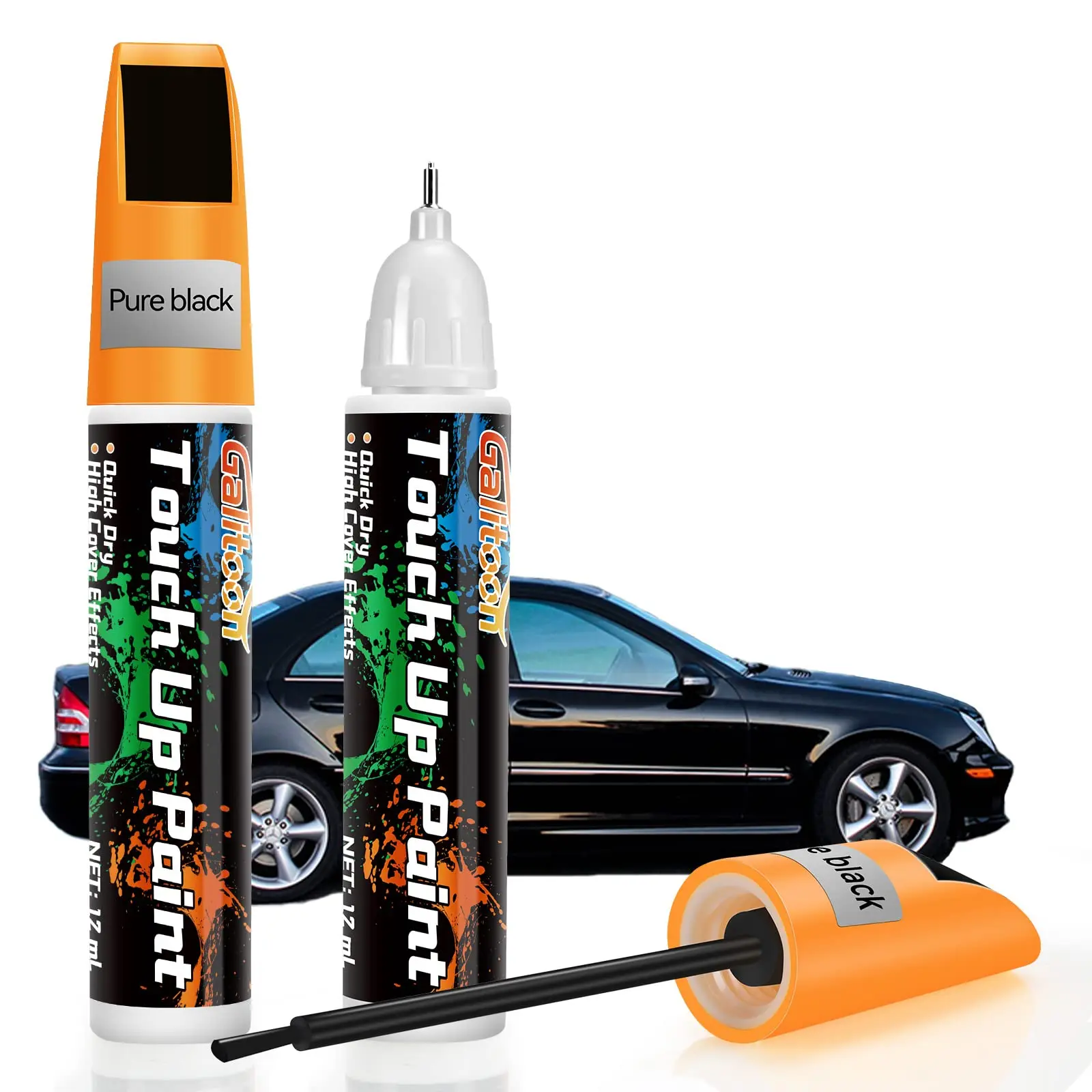 WBG Two-In-One Car Touch Up Paint Fill Paint Pen to Repair Car Paint ...