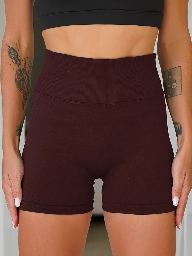 Aoyema Seamless Yoga Shorts - Versatile & Eco-friendly