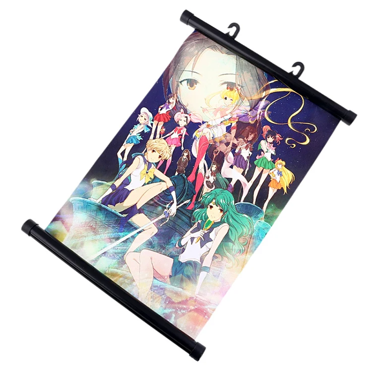 Factory Price Custom Hanging Scroll Anime Banner,Anime Hanging Poster ...