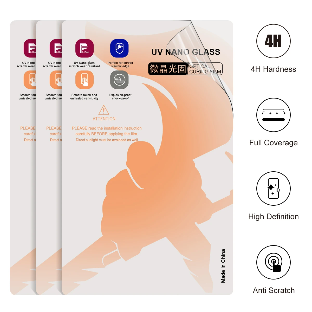 New High Quality Uv Nano Flexible Glass Mobile Phone Screen Protector ...
