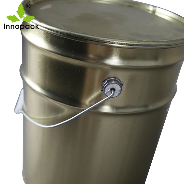 5 Gallon 20 L Metal Thick Wall Ring Lock Coating Can With Metal Handle ...