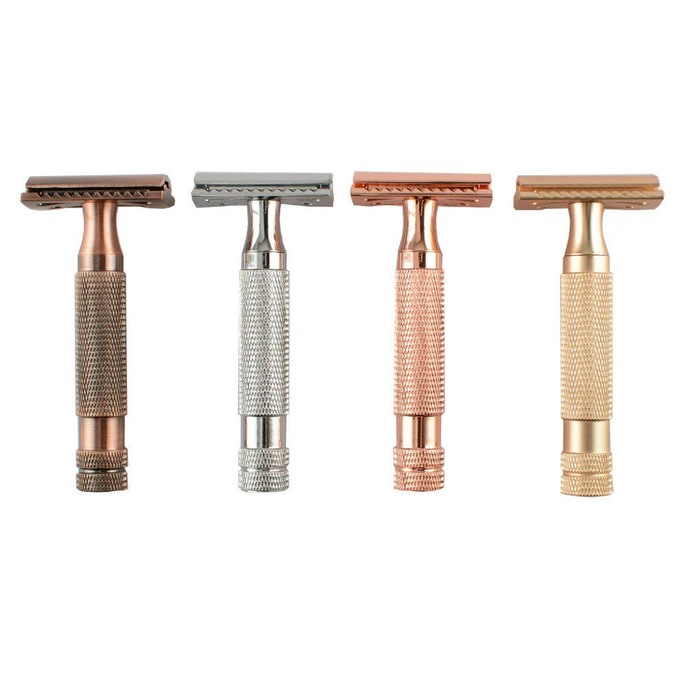Custom Reusable Facial Stainless Steel Razor Professional Safety Razor ...