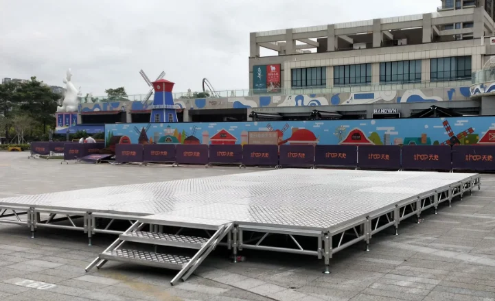 4x4ft Portable Stage Platform Drum Stage Riser Concert Stage Dj ...