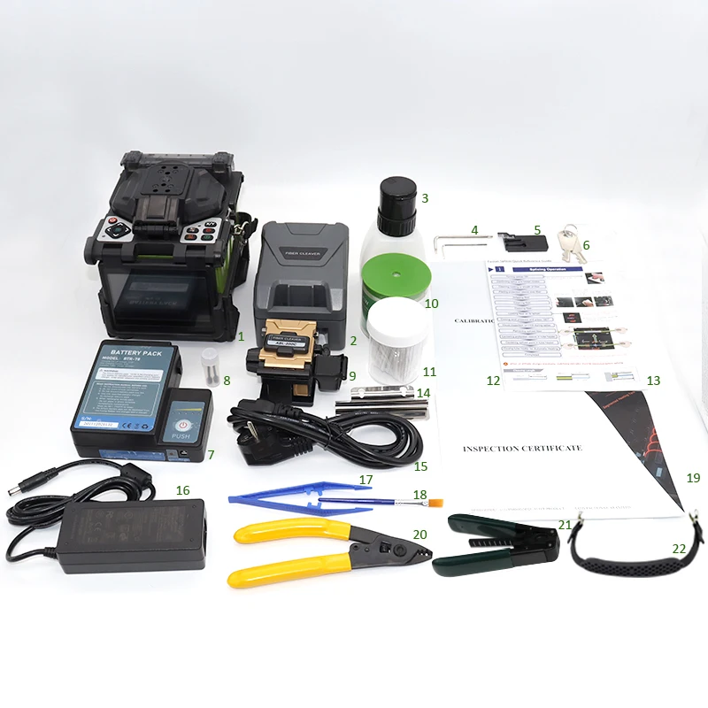 6s FX39 FTTH Splicing Core Alignment Splice Machine Fiber Optic 6 Motor ...