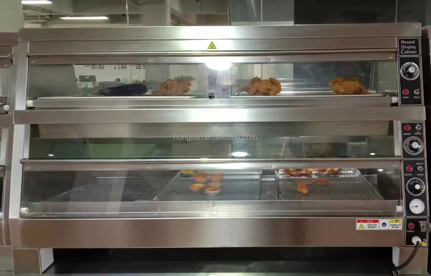 KFC Food Display Warmer - Efficient Food Warming Showcase