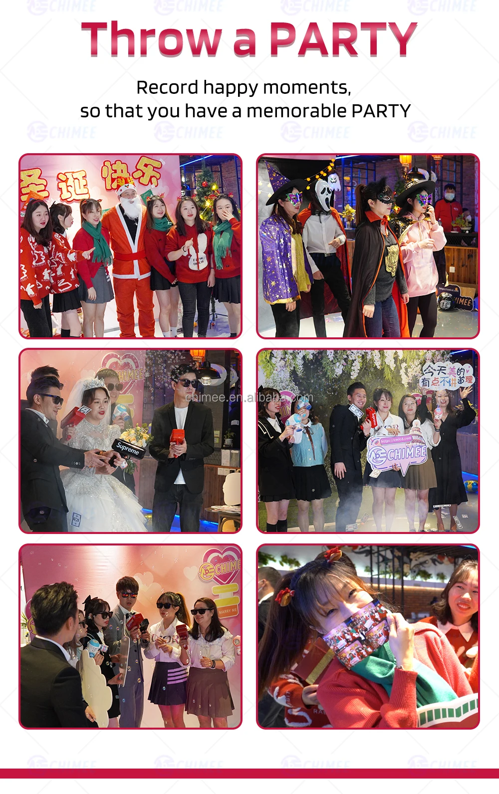 Elegant Photo Booth Box with 21.5" Touch Screen Monitor