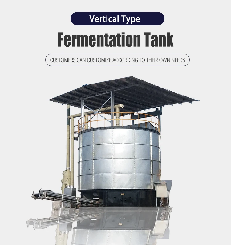 Gate 15000l Kitchen Waste Manure Fermentation Tank Organic Vertical ...