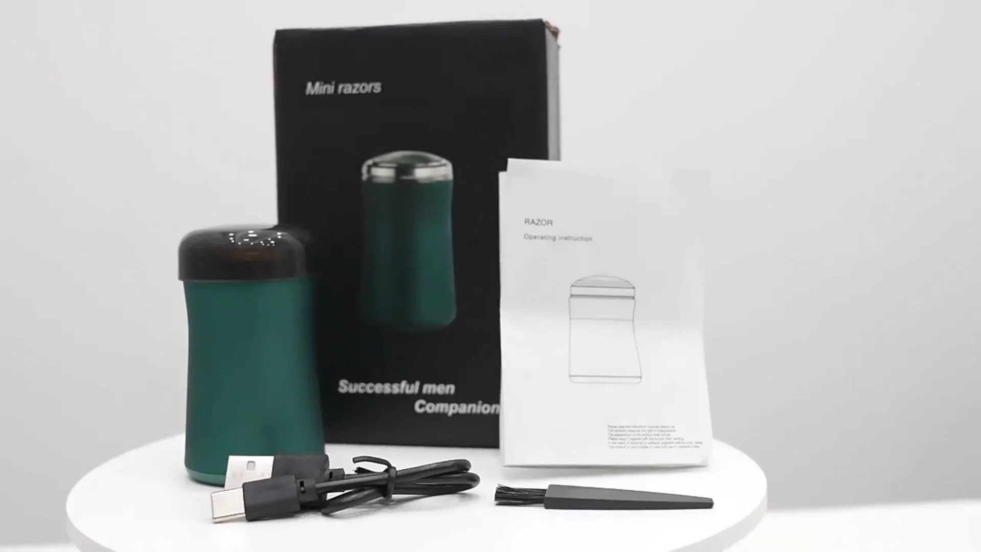 2023 Mini Single Blade Cordless Beard Trimmer Razor Rechargeable Foil ...