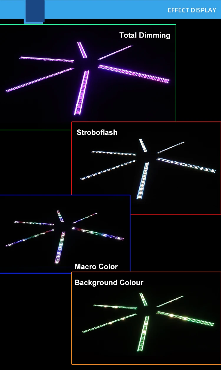 Led Lighted Stage Backdrop Curtain Stage Lighting Led Strobe Led14*3w ...