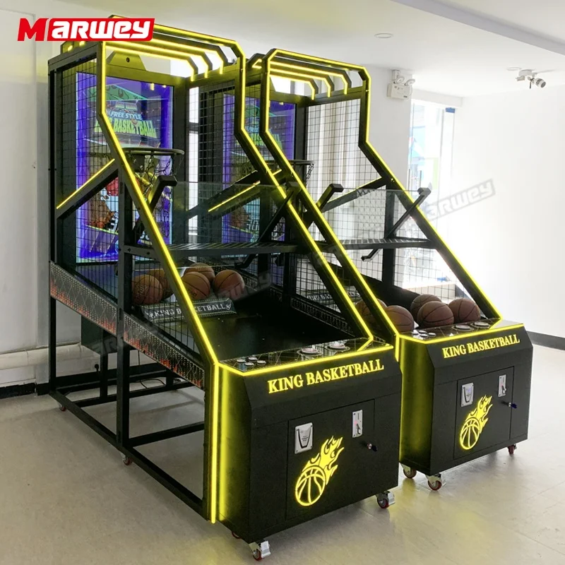 Commercial Indoor Coin Operated Basketball Arcade Game Machine ...