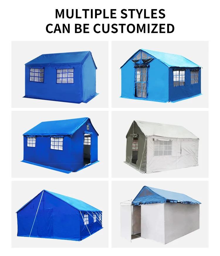 Outdoor Construction Site Disaster Relief Tent Canvas 3*4m Natural ...