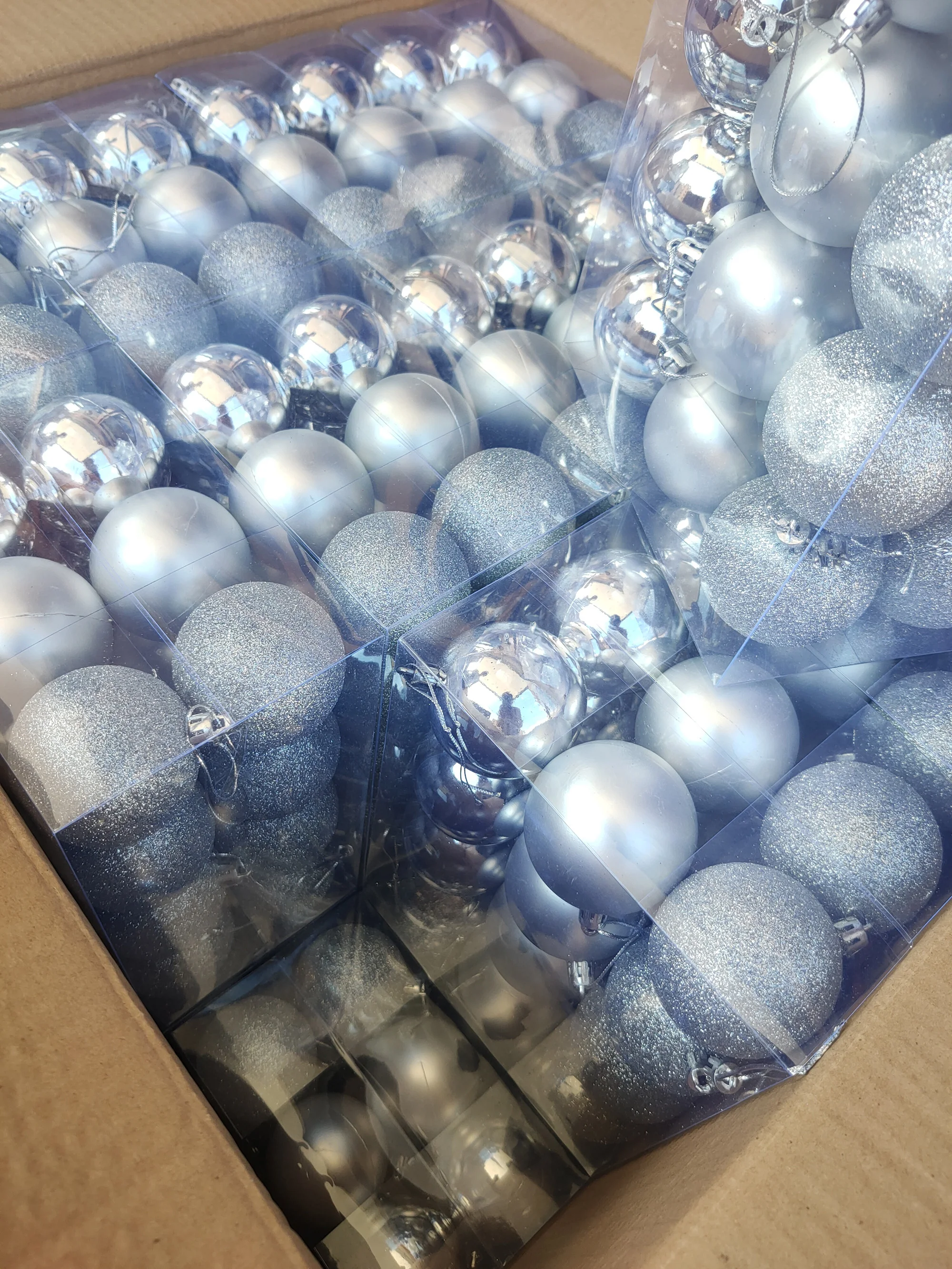 100 Pcs Christmas Ball Gift Box Christmas Tree Ornaments With 3-6cm ...