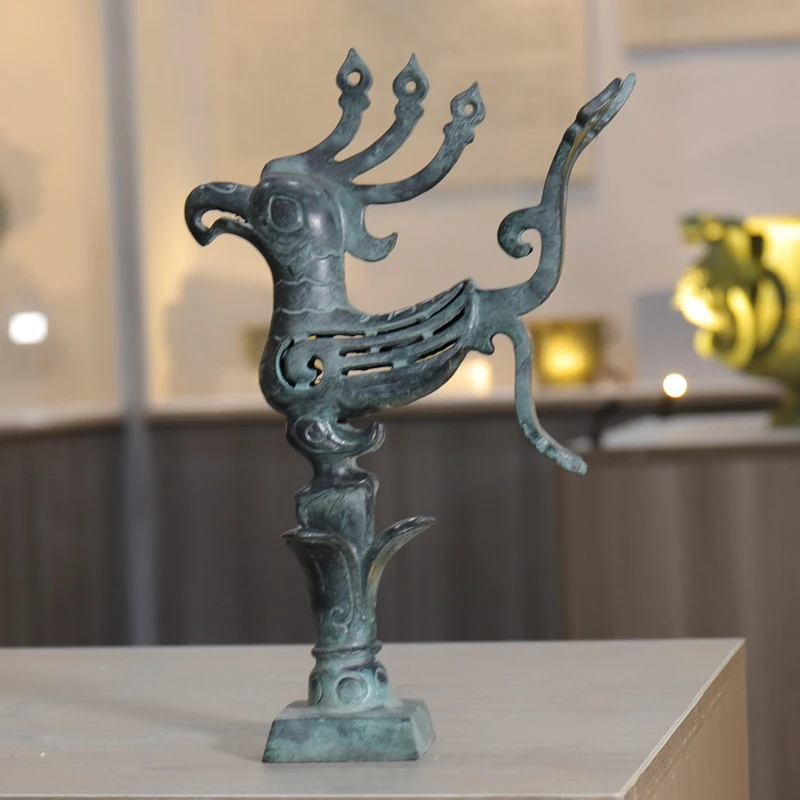Sanxingdui Antique Bronze Ware Handicrafts Featuring Sun God Bird ...