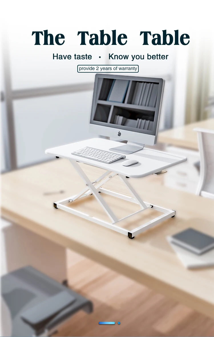 Ergonomic Folding Office Table - Height Adjustable Laptop Desk