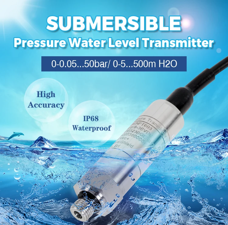 Holykell Submersible Hydrostatic Pressure Level Sensor & Water Level ...