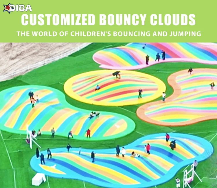 Customized Design PVC Inflatable Jumping Cloud Outdoor Giant Bounce ...