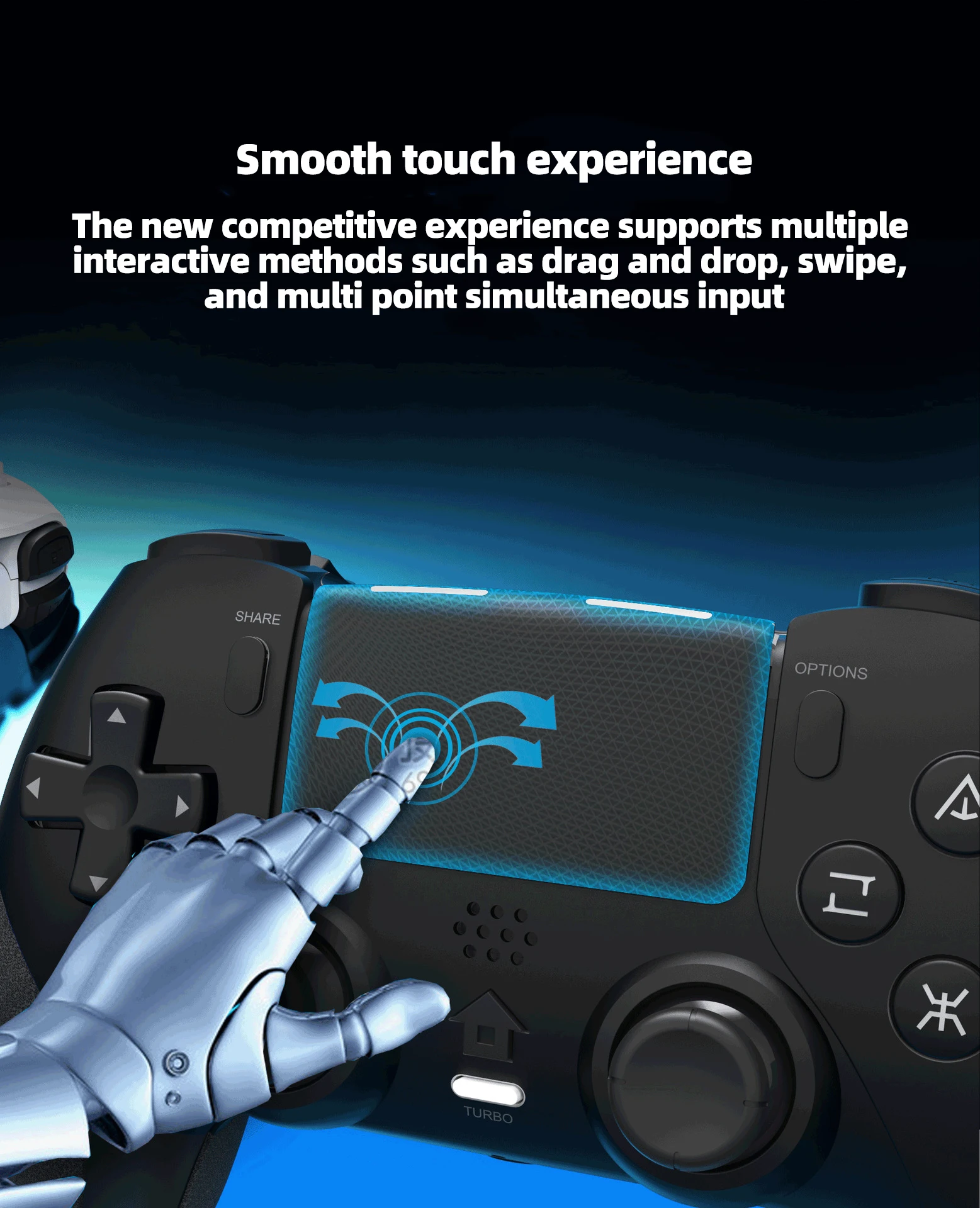 Elite Wireless Game Controller Dual Vibration Programmable Button Six ...