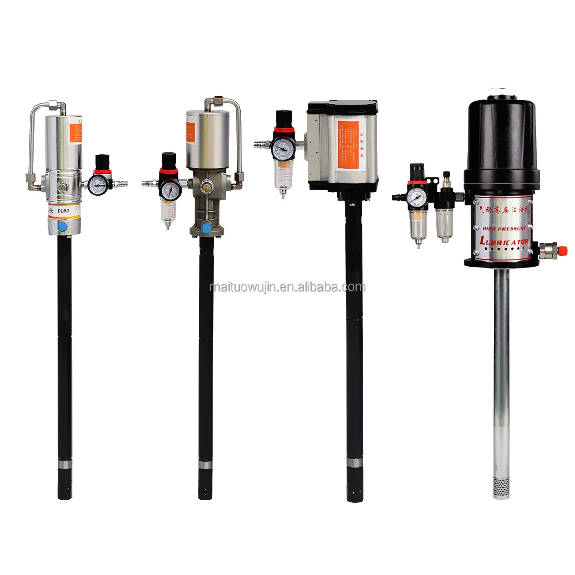 High Pressure Air Operated Grease Pump Kit Pneumatic Lubrication Barrel ...