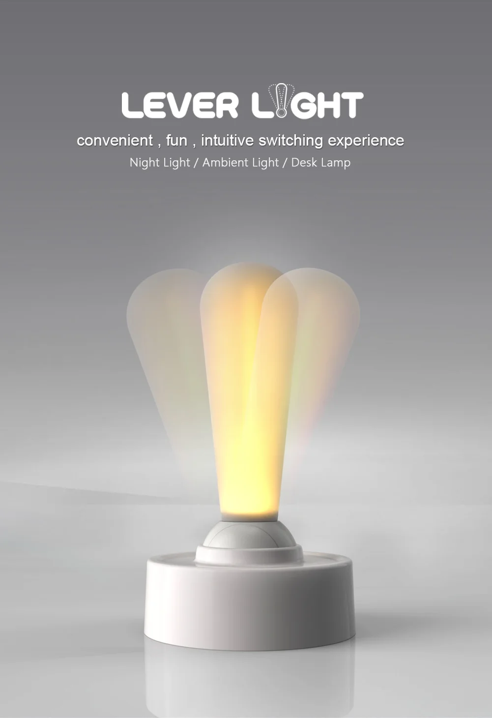 Smart Household - Portable Bedroom Lever Night Light