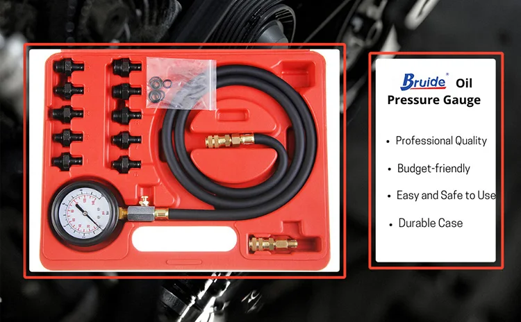 Professional Mechanical Engine Oil Pressure Gauge Compression Tester ...