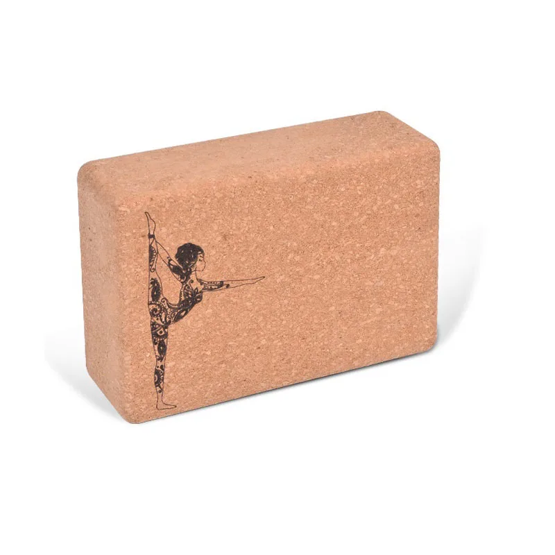 Wholesale Custom Printed Cork Yoga Block With Bag Eco-friendly Cork ...