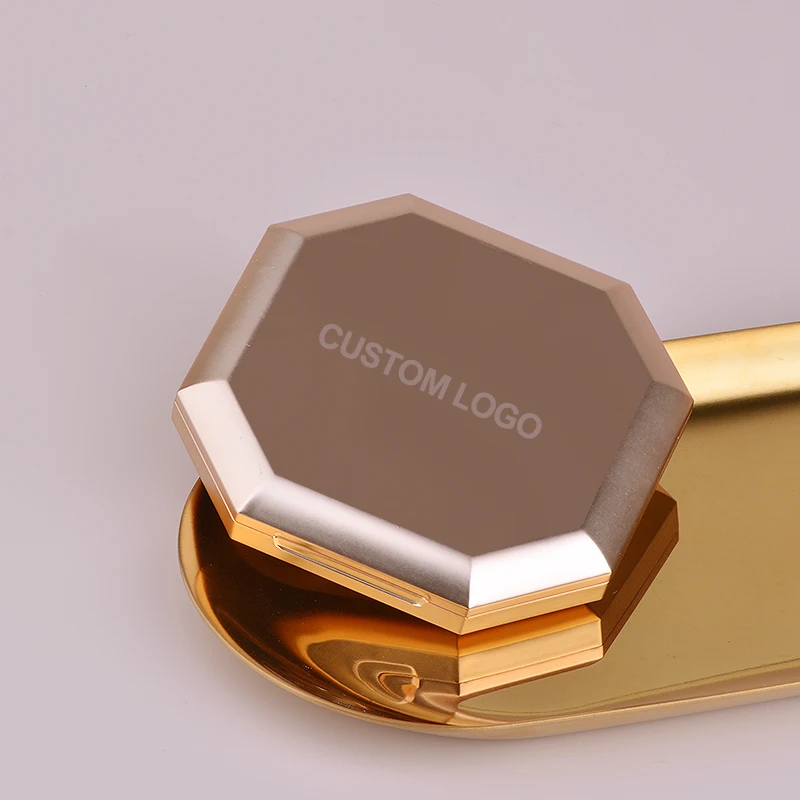 Custom Empty Luxury Hexagon Face Makeup Compact Press Powder Case ...