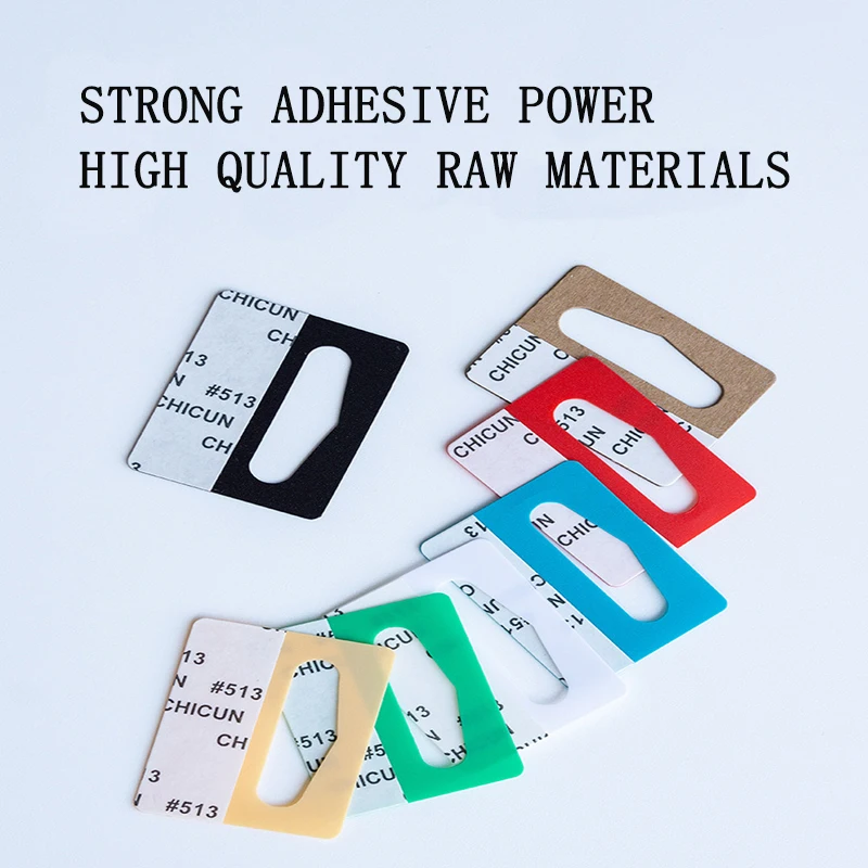 Customizable Transparent PP Frosted Hanging Tabs Slotted Hole Self ...