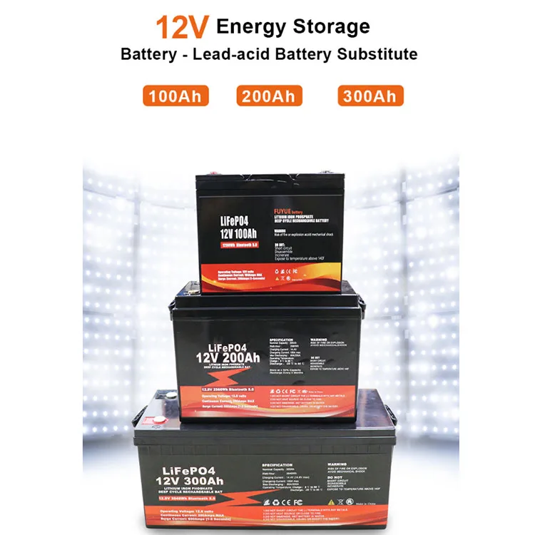 Smart Solar Battery Lithium Ion 12v 24v 200ah 300ah 400ah Rechargeable ...