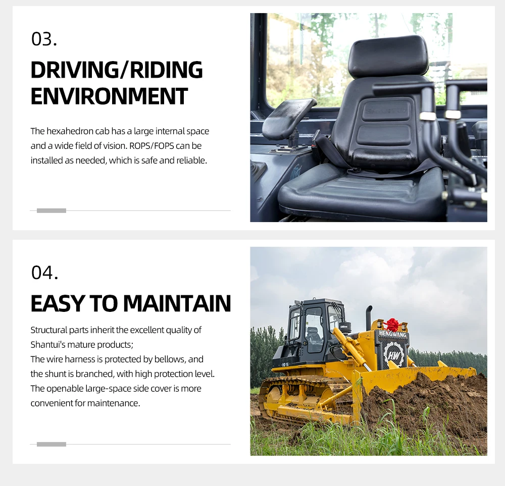 Mini Bull Dozer Crawler Bulldozer for Sale - High Load Moment