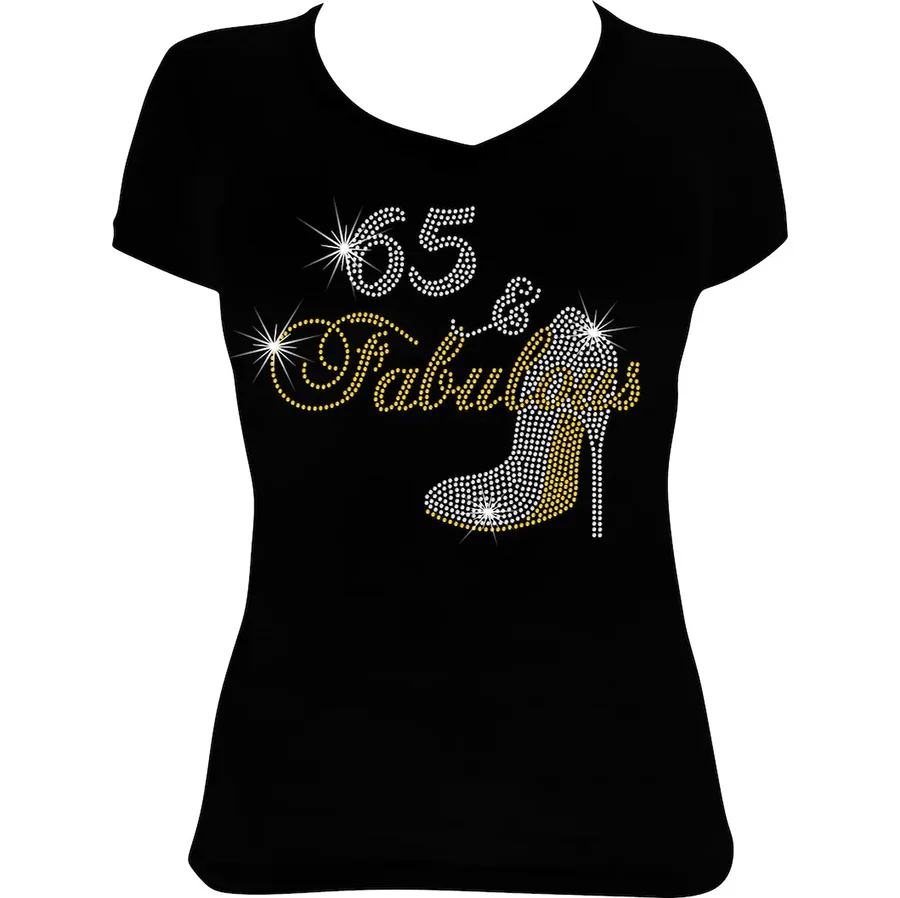 50 Birthday Bling Tshirt Fabulous 50th Birthday Rhinestone Transfer