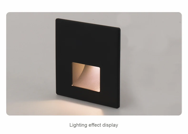 LED Aluminum Indoor Recessed Wall Light for Home Hotel Stairs Bedroom ...