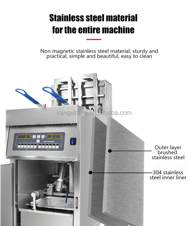 KX-SVEF28 Electric Commercial Deep Fryer & Automatic Basket Lift