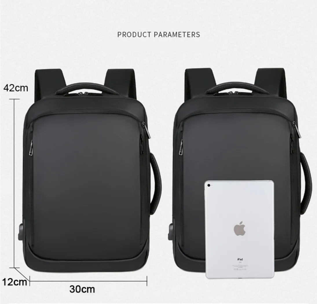 Waterproof Laptop Backpack 15.6 Inch Laptop Bag Business Traveling Bag ...