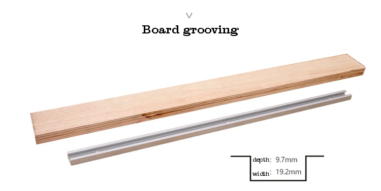 Woodworking T-slot Bevel Slide Rail Aluminum Alloy Fixture Milling ...